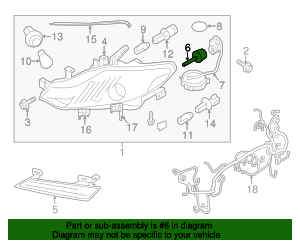 26297-9B91A - Headlight Bulb 2003-2014 Nissan | AutoNationParts.com
