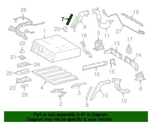 2017-2020 Toyota Prius Prime Drive Motor Battery Pack Air Filter G92DH ...