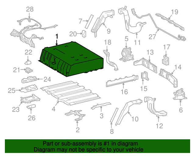 G9510-47180 - Drive Motor Battery Pack Assembly - 2019-2022 Toyota ...