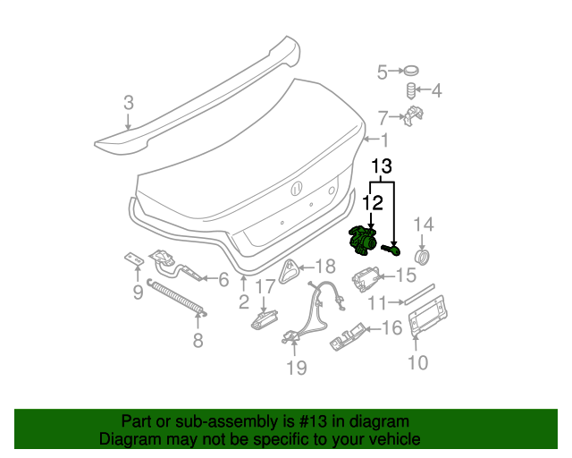 2004-2010 BMW Catch with key 51-24-7-201-533 | AutoNationParts.com