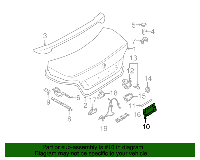 1999-2010 BMW Genuine BMW rear license plate holder 51188238061 51-18-8 ...