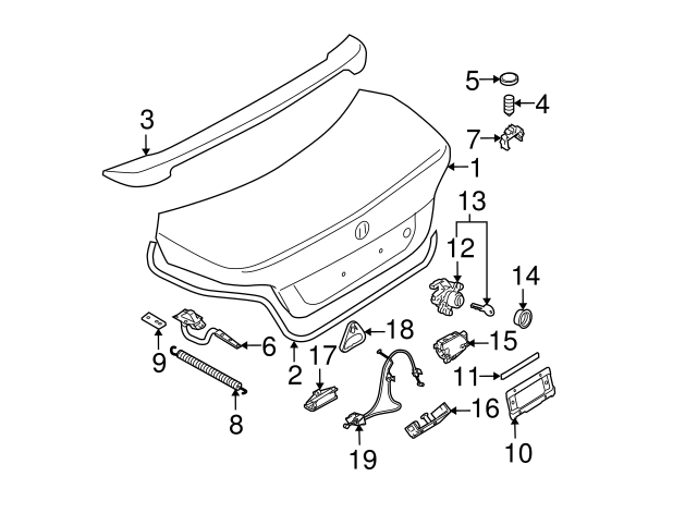 2004-2010 BMW Trunk Lid Weatherstrip 51-76-7-110-420 | BMW Mini Parts Depot