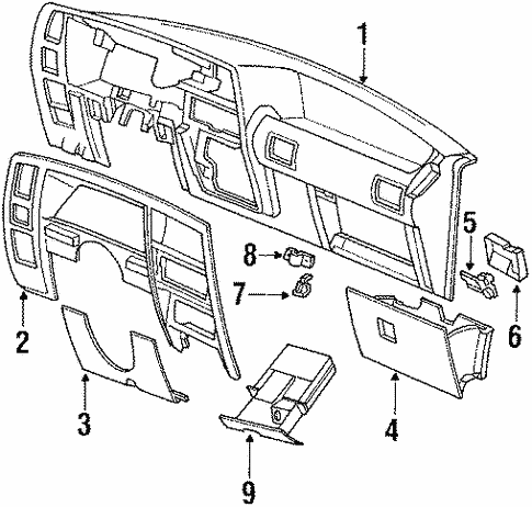 Instrument Panel for 1991 Ford Ranger | Blue Springs Ford Parts