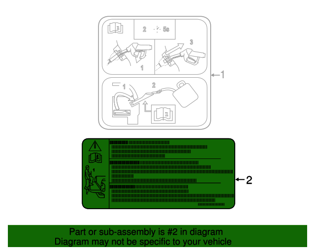 2019-2024 Ford Warning Label LU5Z-9900014-C | OEM Parts Online