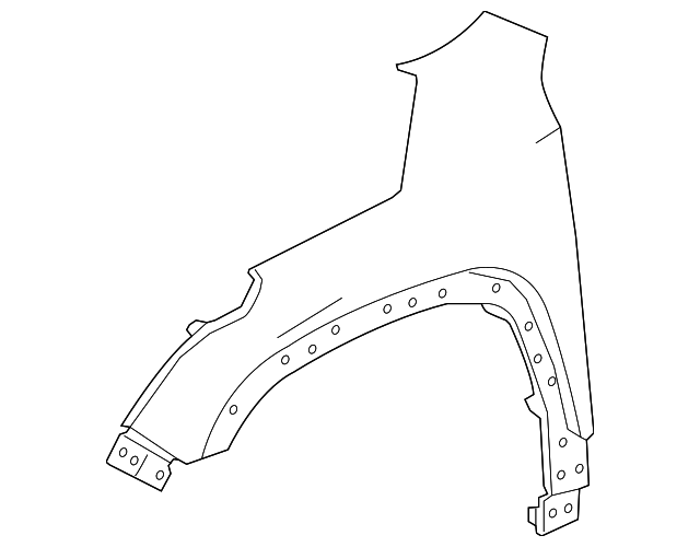 2017-2019 GMC Acadia Fender - Passenger Side (RH) 84471775 | TascaParts.com