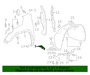 42441545 - Fender Mtg Bkt - 2017-2019 GMC Acadia | Findlay Part