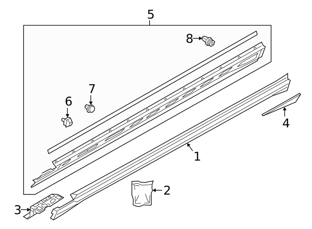 2019-2020 Audi Mount Bracket Lower Clip 4N0-853-909-A | Audi USA Parts