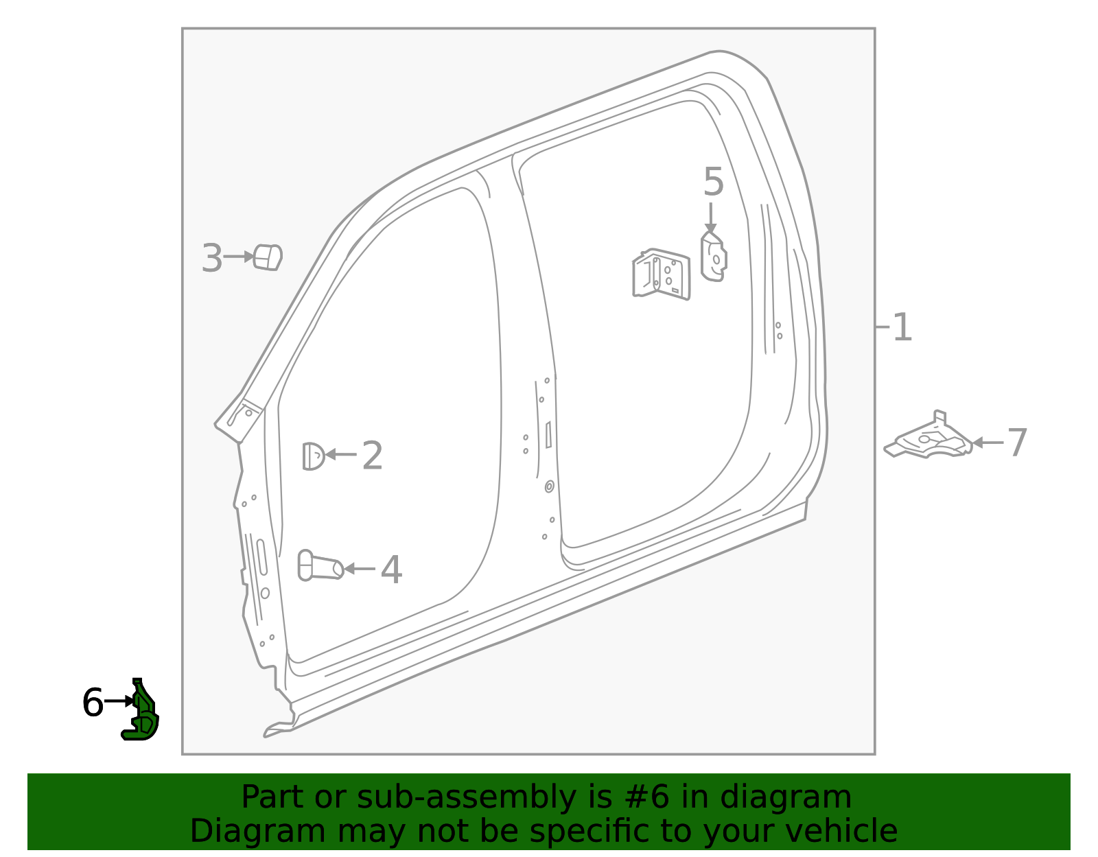 2019-2025 GM Body A-Pillar Baffle Plate 85563528 | TascaParts.com