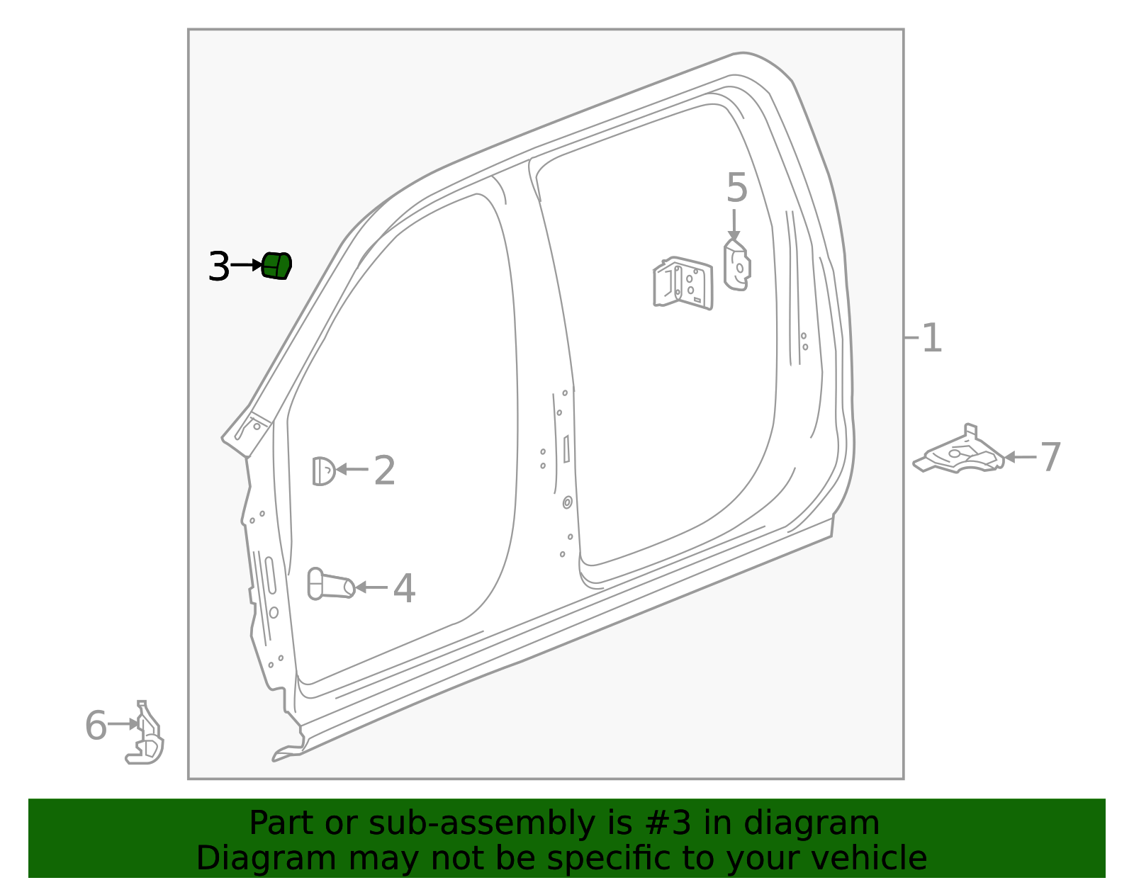 84219474 - Body Driver Side Front Fender Rear Upper Bracket 2020-2025 ...