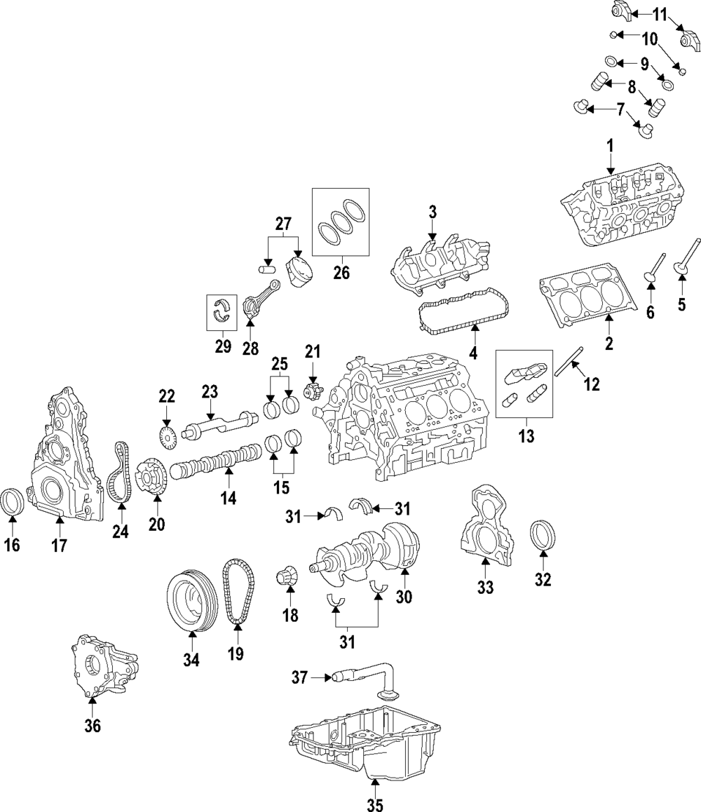 2019-2021 GM Crankshaft 12691777 GM | GMPartsDirect.com