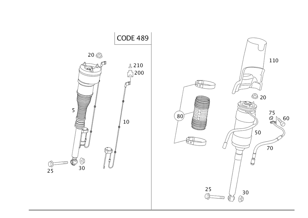 1954-2014 Mercedes-Benz Hose 221-997-01-52 | MB OEM Parts