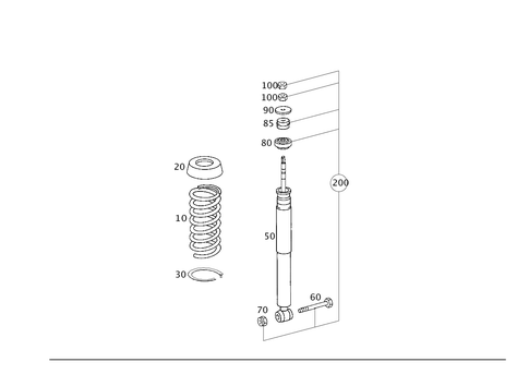 Rear Springs and Suspension Standard Suspension for 2003 Mercedes-Benz ...