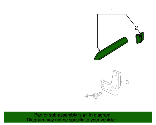 2015-2020 Hyundai Lower Molding 87732-B1000 | OEM Parts Online