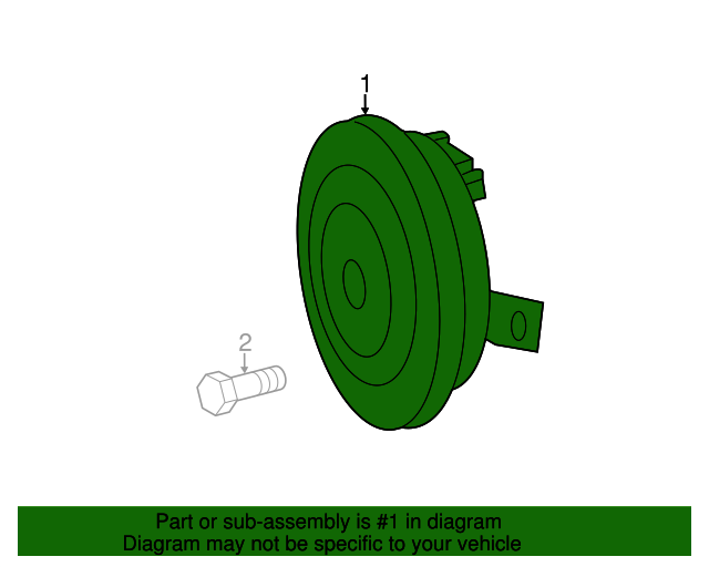 006-542-74-20 - Horn 2010-2018 Mercedes-Benz | Mercedes-Benz USA Parts