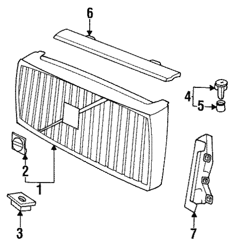 Grille & Components for 1993 Volvo 240 | My Swedish Parts
