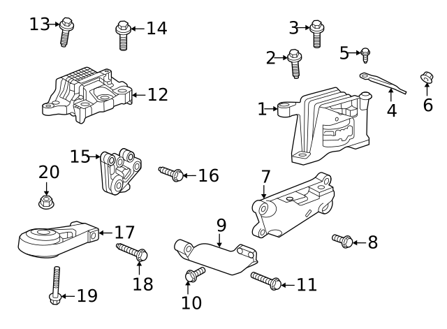 2020-2024 GM F (S)Brace 55512875 | AutoNation Parts