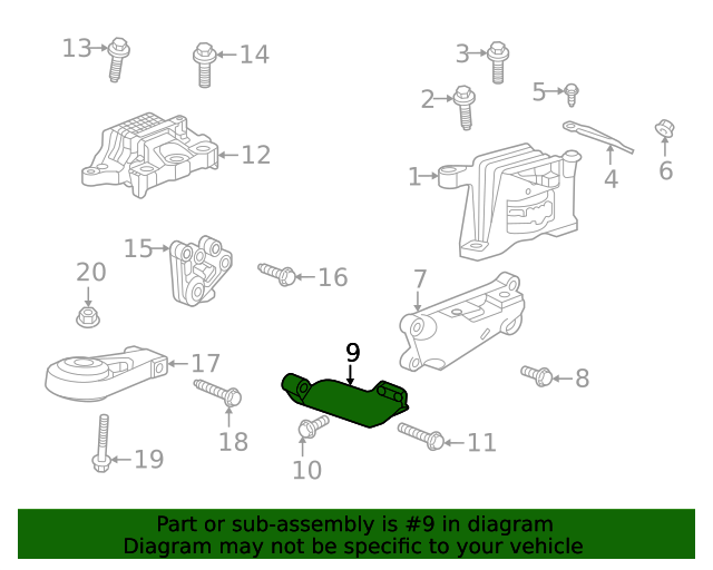 2020-2024 GM F (S)Brace 55512875 GM | GMPartsDirect.com