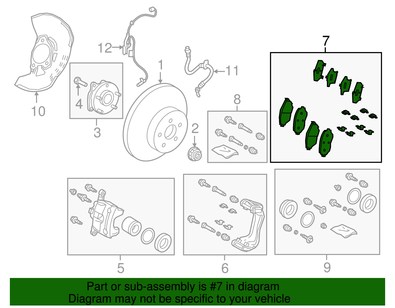 Genuine Toyota C-HR OEM Front Brake Pad Set 04465-F4021 | Frontier Toyota