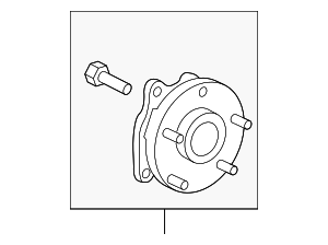 2018-2022 Toyota C-HR Hub Assembly 43550-F4010 | Toyota Parts Delivered