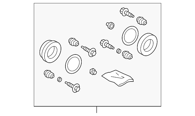 2018-2022 Toyota C-HR Disc Brake Caliper Seal Kit 04478-F4010 | Toyota ...