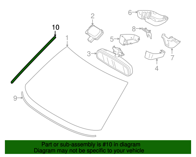 2007-2016 Volvo Side Molding - Driver's Side (LH) 31214492 | TascaParts.com
