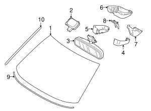 2008-2011 Volvo Windshield 31217010 | GetOEMParts.com