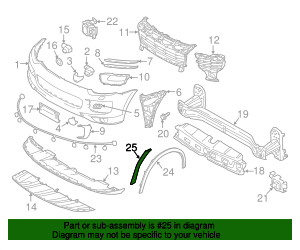 2015-2018 Porsche Cayenne Fender Flare 958-559-820-10-9B9 | Sunset Porsche Parts