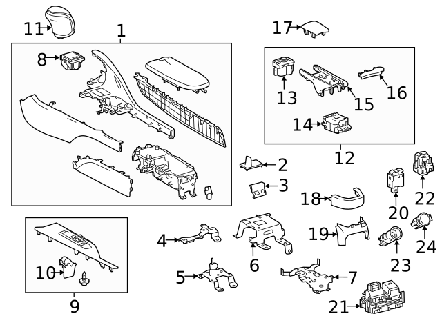 2018-2021 Lexus Box 58812-11010-E2 | OEM Parts Online