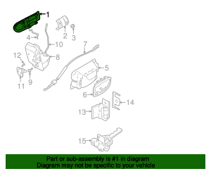 9187669 - Handle Outside - 1999-2009 Volvo | Volvo OEM Parts Direct
