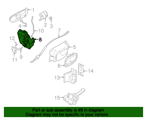 30784979 - Lock Actuator 1999-2014 Volvo | AutoNationParts.com