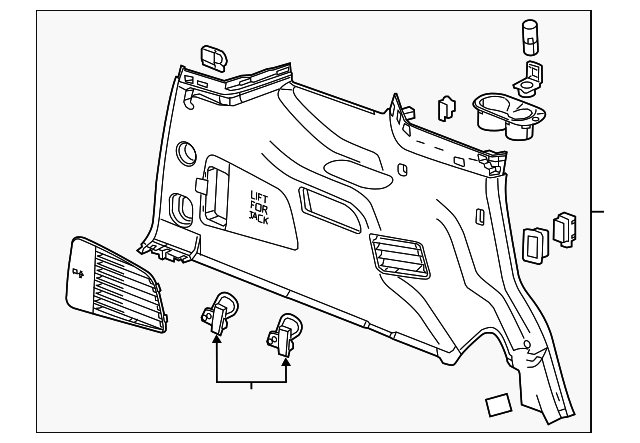 2015-2020 GM Lower Quarter Trim 23407857 | GMPartsDirect.com