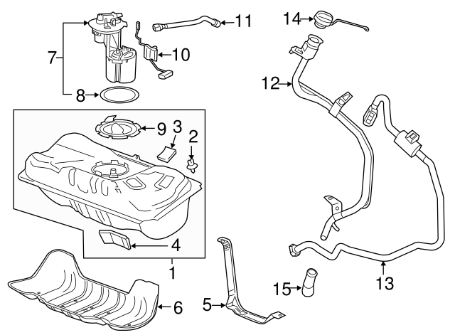 2016-2019 Chevrolet Volt Fuel Tank Shield 23142156 | GMPartsNow