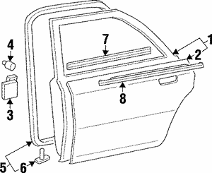 Shop Mitsubishi Weather Stripping Online | OEM Parts Online