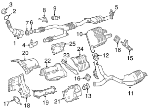 212-491-03-47 - Exhaust System Hanger 2015-2018 Mercedes-Benz ...