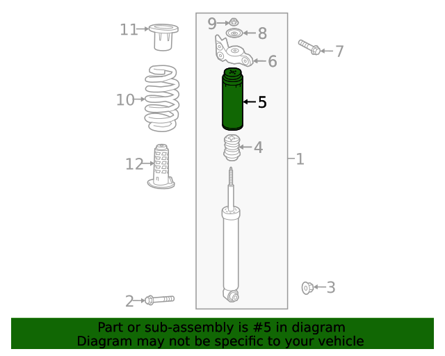 2020-2022 Cadillac XT6 Rear Shock Absorber Boot 84392219 ...