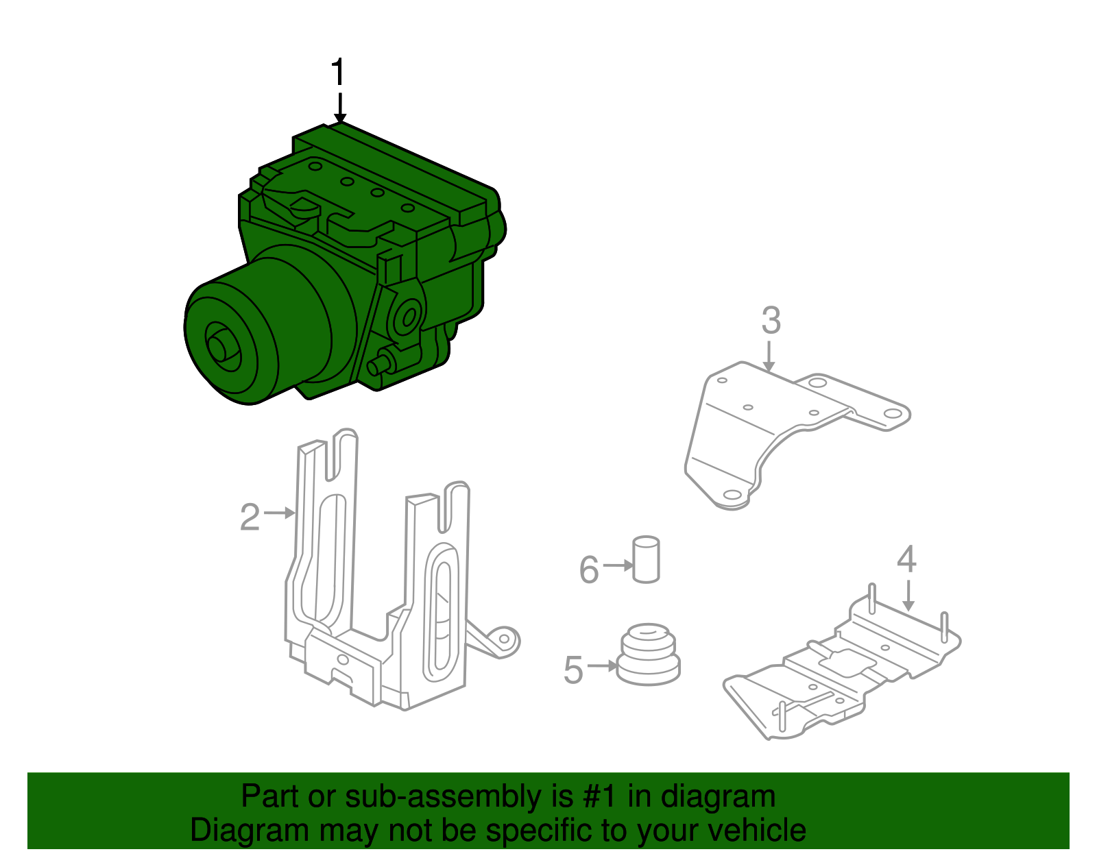 57110-S9V-A51 - 2003-2005 Honda Pilot - Modulator Assembly | All ...