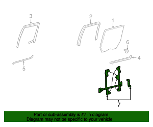 2004-2009 Ford Window Regulator 6L3Z-1627001-AA | QuirkParts