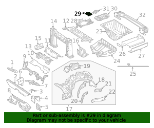 238-618-08-00 - Battery Tray Hold Down 2018-2023 Mercedes-Benz ...