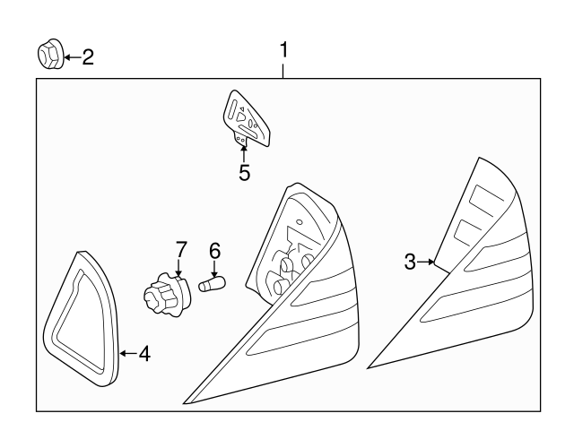 220-820-20-66 - Tail Light Lens 2003-2006 Mercedes-Benz ...