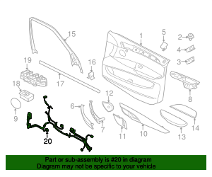 61129323472 - 2014-2018 BMW X5 Harness (61-12-9-323-472) | BMW of South ...