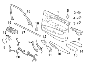 51337299531 - 2014-2018 BMW X5 Upper Molding (51-33-7-299-531) | BMW of ...