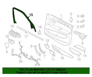 Genuine BMW 51-33-7-299-532 | Upper Molding | FREE Shipping on Most ...