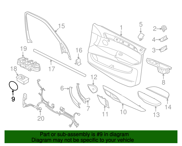 Genuine BMW 51-41-7-292-281 | Speaker Grille | FREE Shipping on Most ...