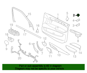 2000-2023 BMW Door Trim Panel Clip 51-43-7-001-492 | BMWPartsDirect.com