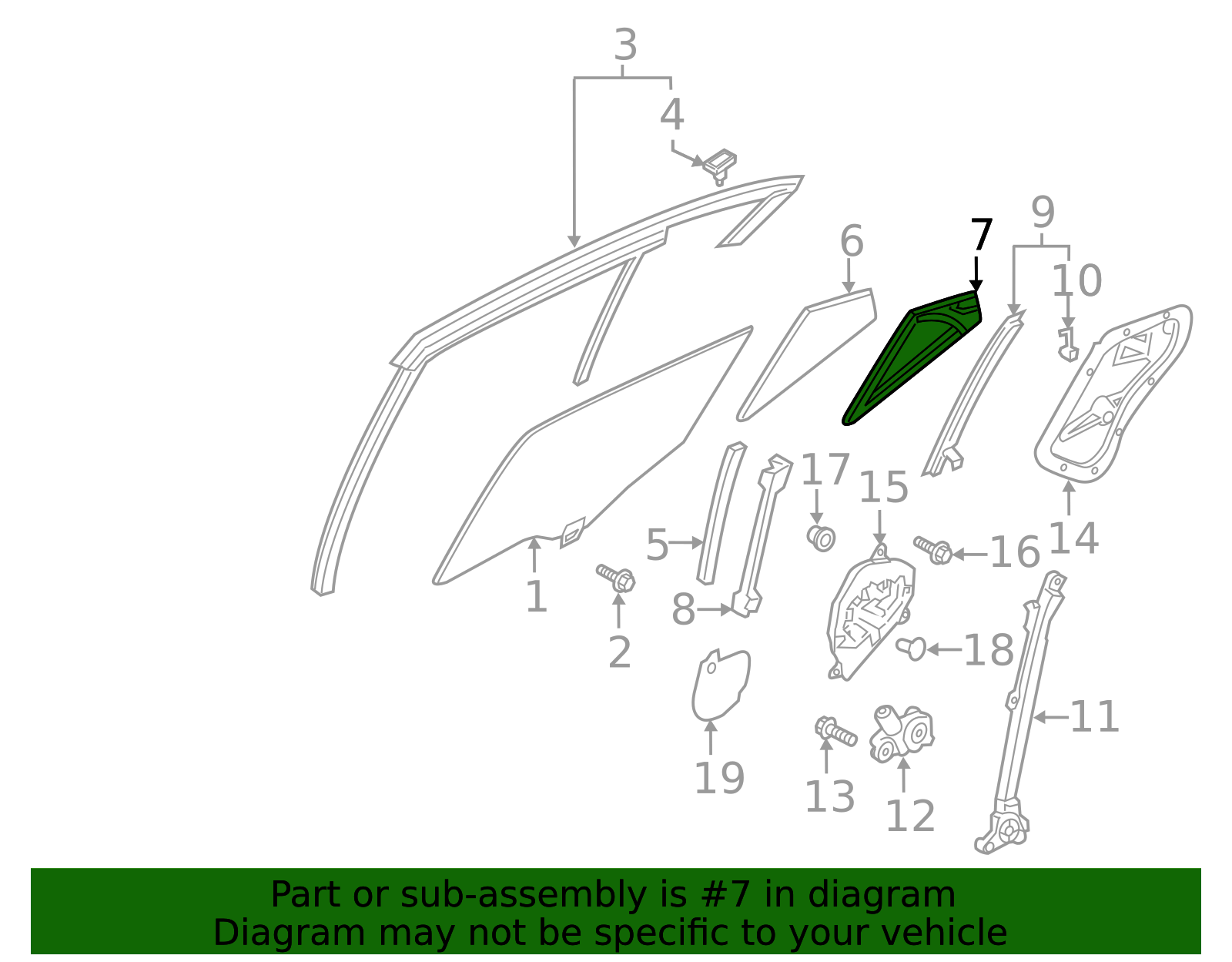 BDMT-73-651G - 2019-2024 Mazda 3 - Glass Weather-Strip | Mazda Part Direct