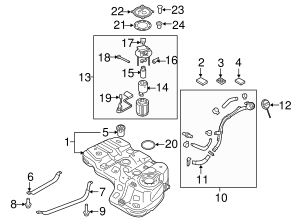 2016-2018 Kia Sorento Fuel Gauge Sending Unit 94460-C5000 | QuirkParts