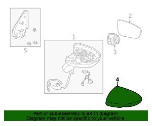 2021-2023 Nissan Rogue Mirror Cover 96373-6RF1A | Ziegler Nissan of ...