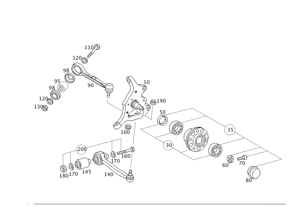 209-330-03-25 - Front Wheel Hub For 1960-2016 Mercedes-Benz | Mercedes ...