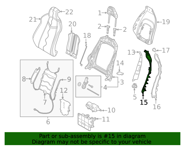 8W0-881-646-A - Bracket 2018-2024 Audi | Audi OEM Parts