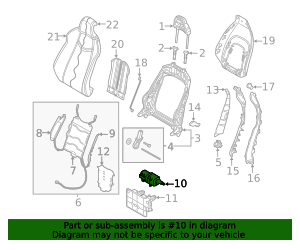 8W0-881-073 - Seat Lumbar Motor 2018-2023 Audi | AutoNationParts.com